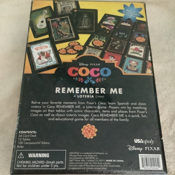Usaopoly | Games | Usaopoly Disney Pixar Coco Remember Me Lotera Memory ...